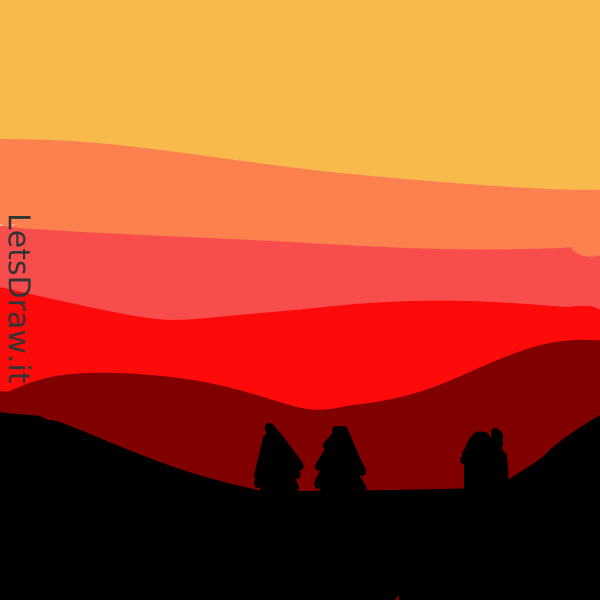 How to draw sunset / x11qe4jsf.png / LetsDrawIt