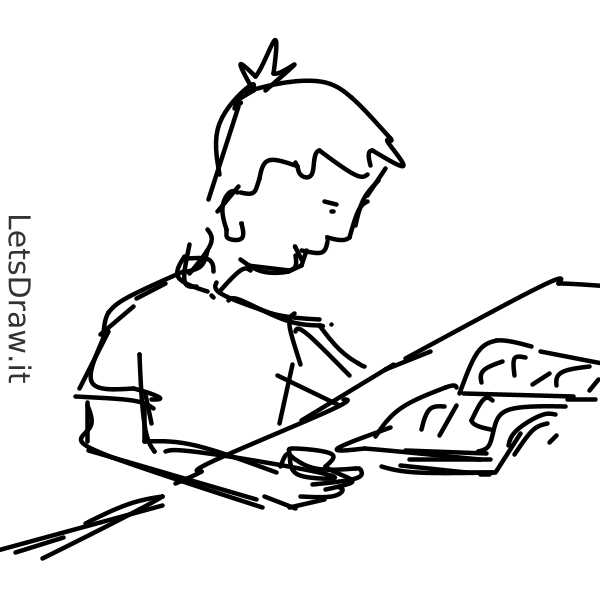 How to draw student / x3dqnfyjb.png / LetsDrawIt