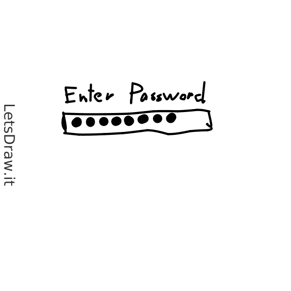 How to draw password / x3gobttee.png / LetsDrawIt