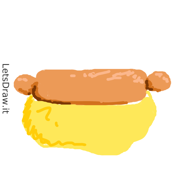 How to draw rolling pin / x3jztx74s.png / LetsDrawIt