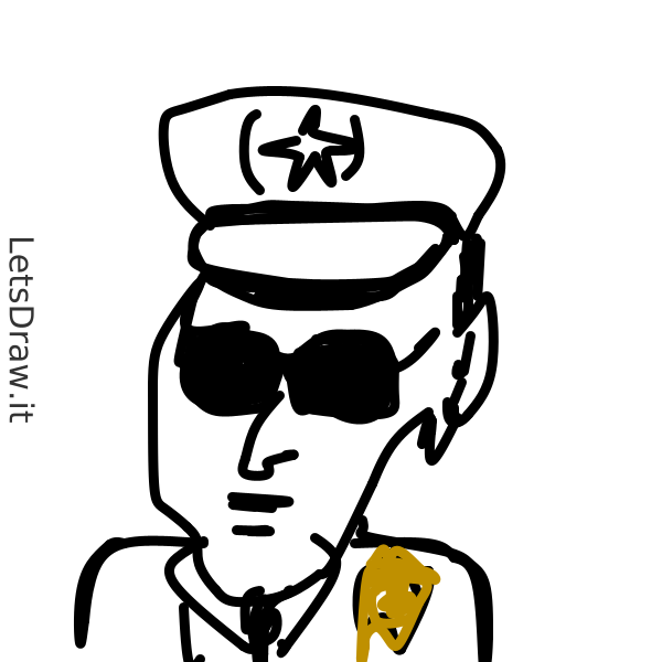 How to draw cop / x454ggprx.png / LetsDrawIt