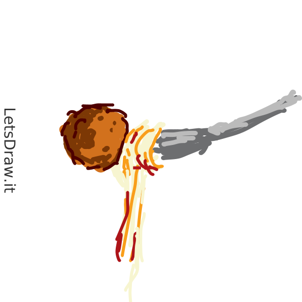 How to draw meatball / x5iitbw9h.png / LetsDrawIt