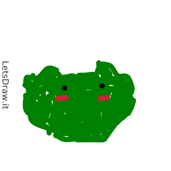 How to draw cabbage / LetsDrawIt
