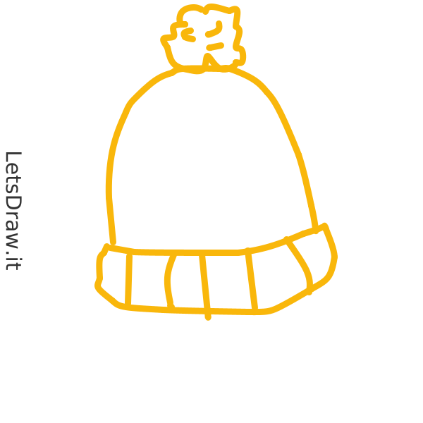 How to draw winter hat / x7kfkzgpj.png / LetsDrawIt