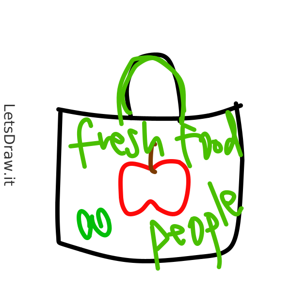 How to draw plastic bag / x95jko41c.png / LetsDrawIt