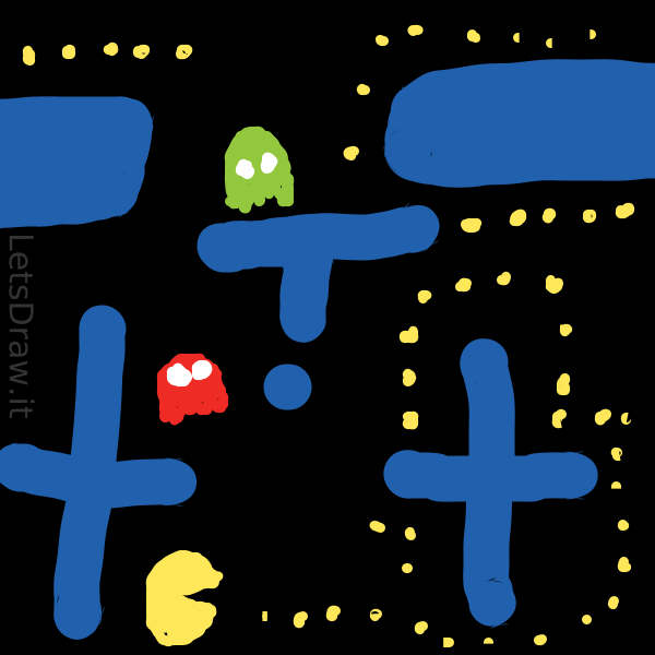How to draw pacman / xahbomefa.png / LetsDrawIt