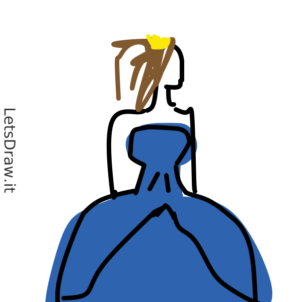 How to draw princess / xaqubd94i.png / LetsDrawIt