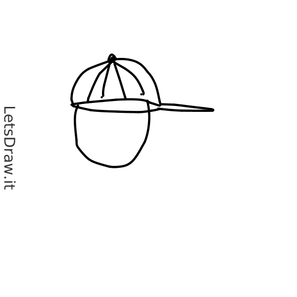 How to draw baseball cap / xcj9816qd.png / LetsDrawIt