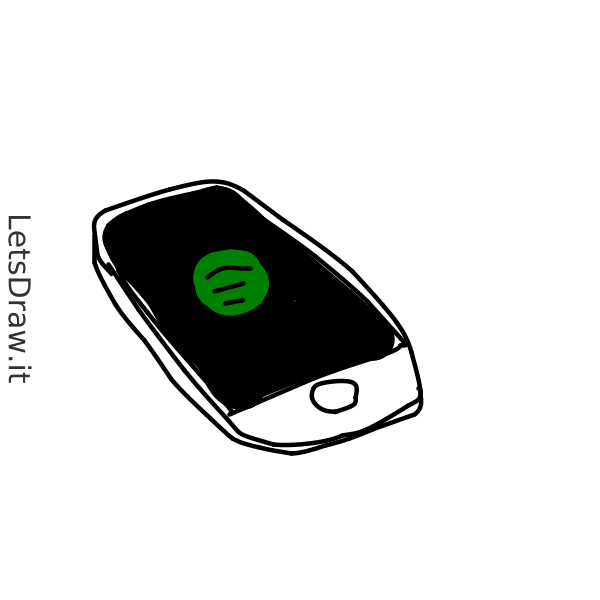 How to draw Spotify / xcw6dr55d.png / LetsDrawIt
