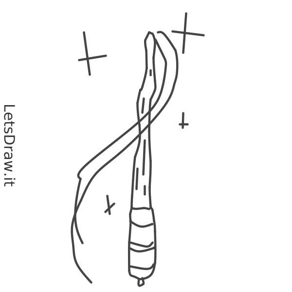How to draw magic wand / xdjqgngzs.png / LetsDrawIt