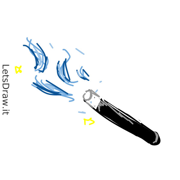 How to draw magic wand / xfknequr4.png / LetsDrawIt
