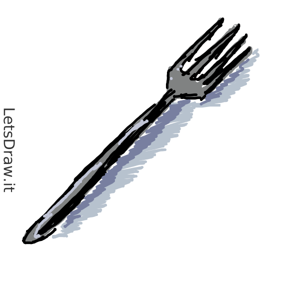 How to draw fork / xfs4ekkp1.png / LetsDrawIt