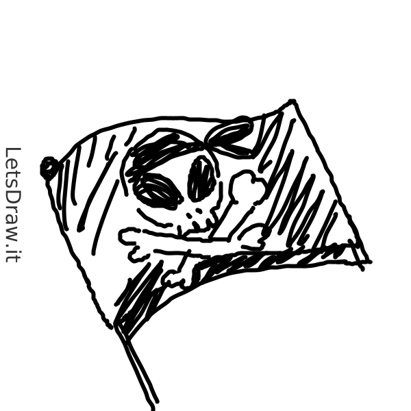 How to draw pirate flag / xignojpf9.png / LetsDrawIt