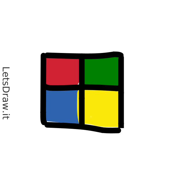 How to draw Windows / xiztb9m1t.png / LetsDrawIt