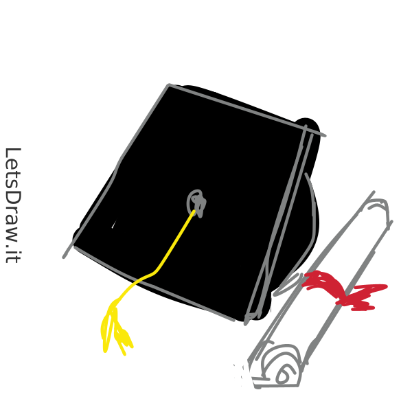 How to draw graduate / xjs5u4t8.png / LetsDrawIt
