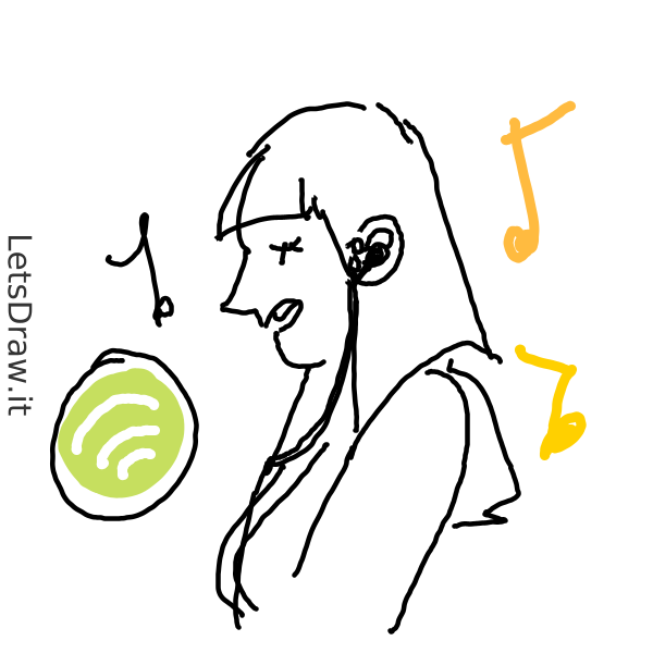 How to draw Spotify / xjygxhtku.png / LetsDrawIt