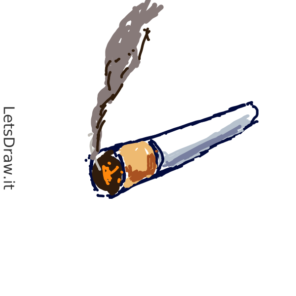 How to draw cigarette / xk4c8ahh7.png / LetsDrawIt