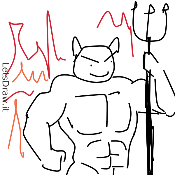 How to draw devil / xkxpj1sr.png / LetsDrawIt