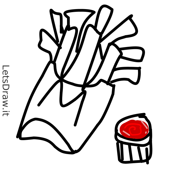 How to draw fries / xkyhg1g7p.png / LetsDrawIt
