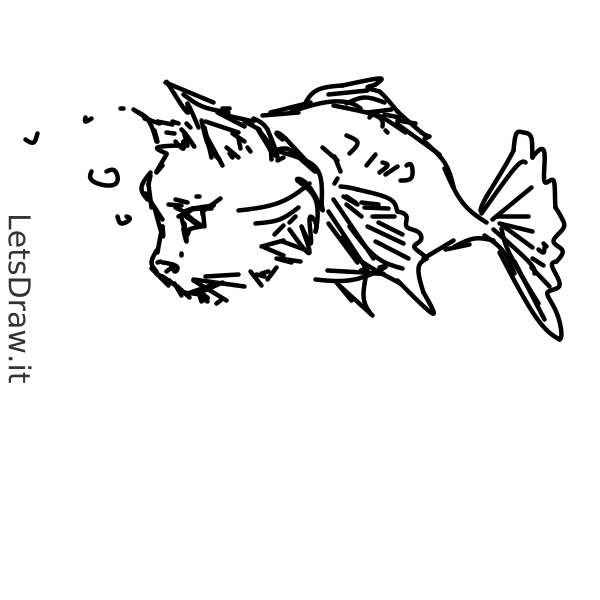 How to draw catfish / xq9xfaegx.png / LetsDrawIt
