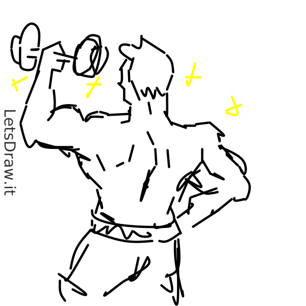 How to draw Bodybuilding / xqamexeu7.png / LetsDrawIt