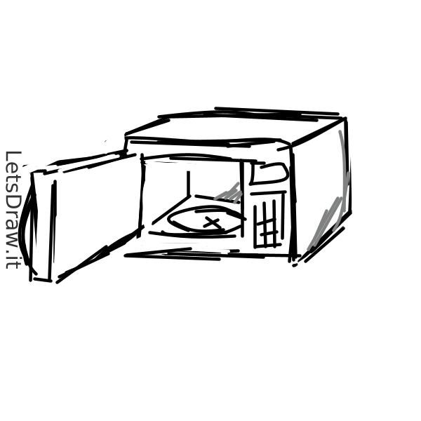 How to draw microwave / xqwqmork.png / LetsDrawIt