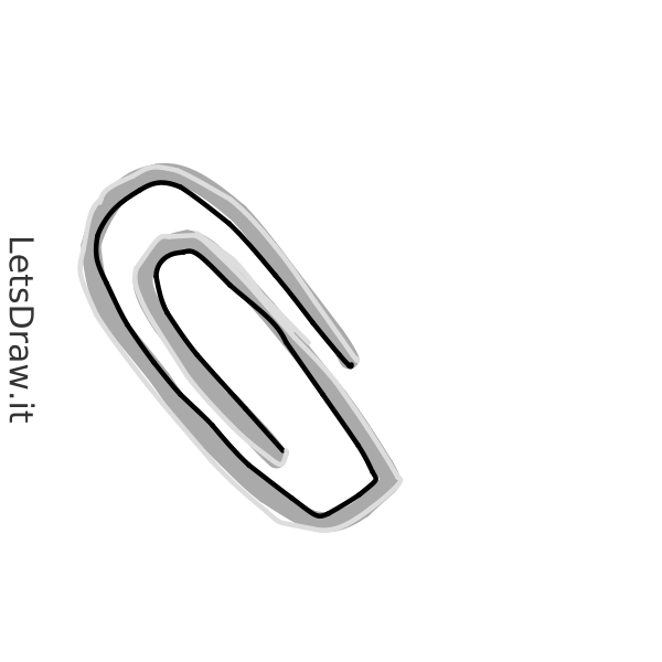 How to draw paper clip / xrd3piugx.png / LetsDrawIt
