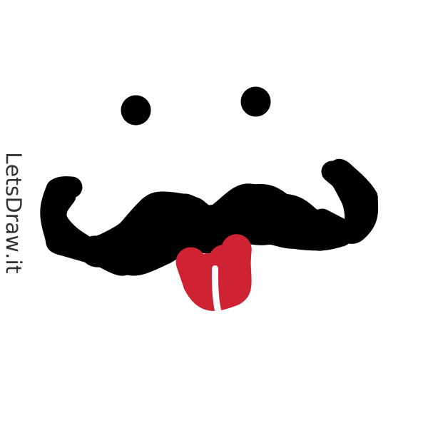 How to draw mustache / xrw18efn.png / LetsDrawIt