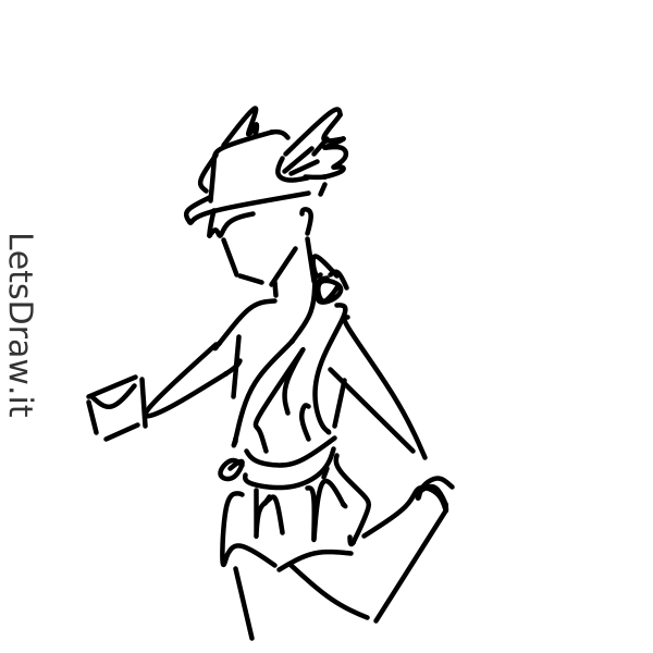 How to draw messenger / xwpsi9rf.png / LetsDrawIt