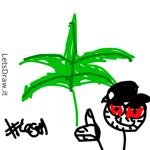 How to draw Cannabis / xxxmmrejp.png / LetsDrawIt