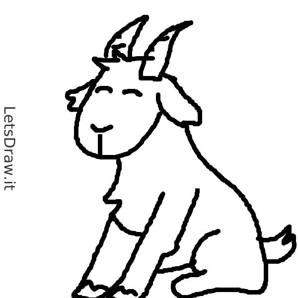How to draw goat / xzawoogy4.png / LetsDrawIt
