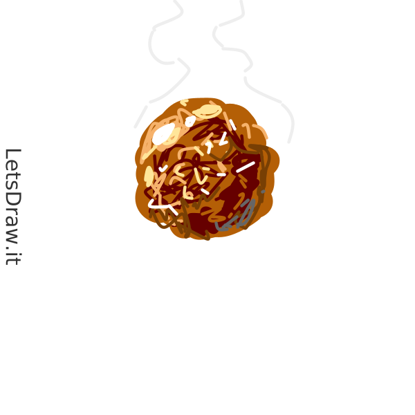 How to draw meatball / xzsmfedzn.png / LetsDrawIt