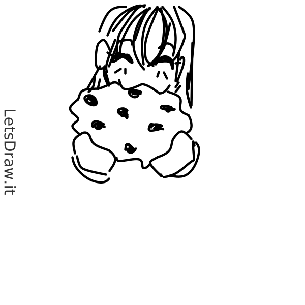 How to draw cookie / y1xubnnop.png / LetsDrawIt