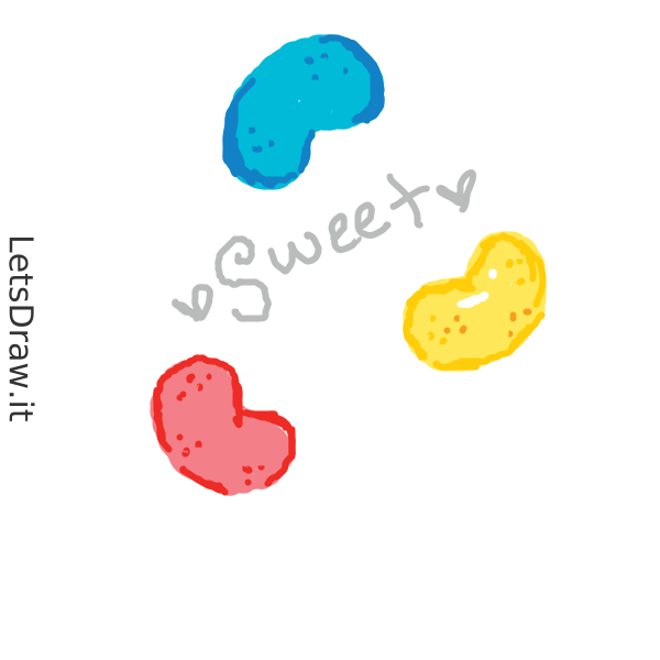 How to draw jelly beans / y4wao5yjr.png / LetsDrawIt