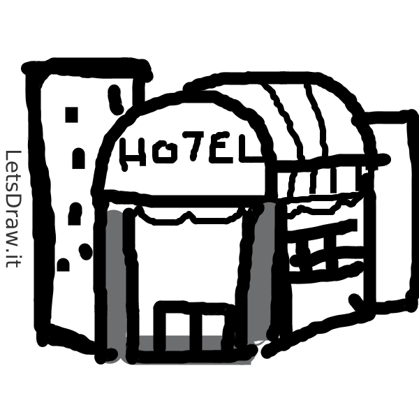 How to draw hotel / y4yh1cyjn.png / LetsDrawIt