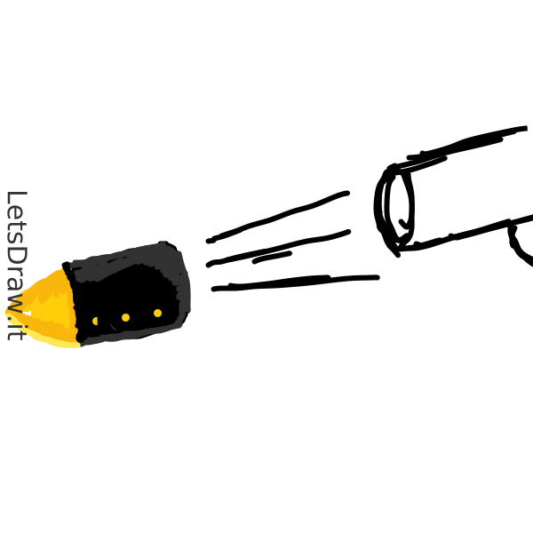 How to draw bullet / y58jxwmoi.png / LetsDrawIt