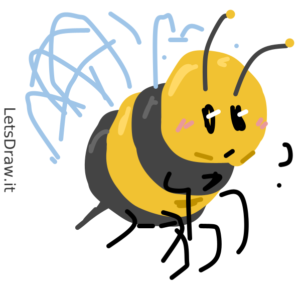 How to draw bee / y7xw8upo4.png / LetsDrawIt