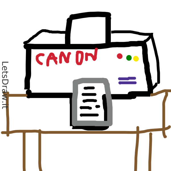 How to draw printer / y9dijyog6.png / LetsDrawIt