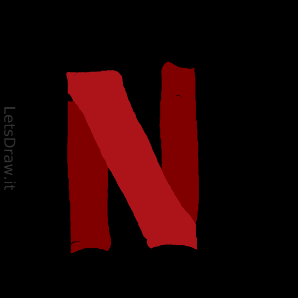How to draw netflix / ye94ory3f.png / LetsDrawIt