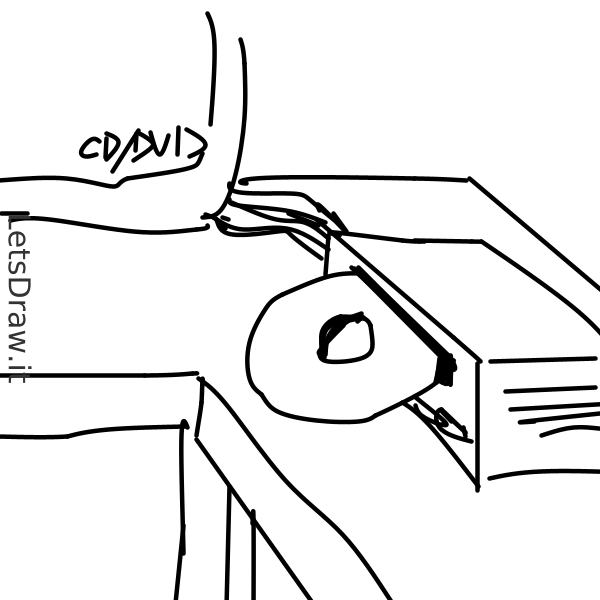 How to draw CD/DVD / yegibqsqc.png / LetsDrawIt
