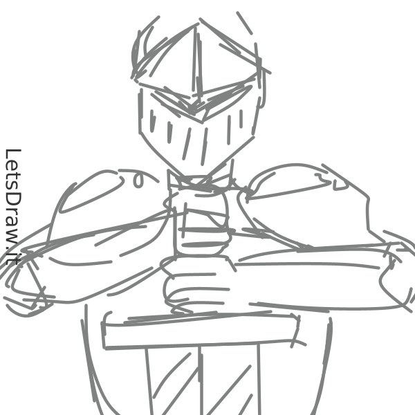 How to draw knight / yeqedf74p.png / LetsDrawIt