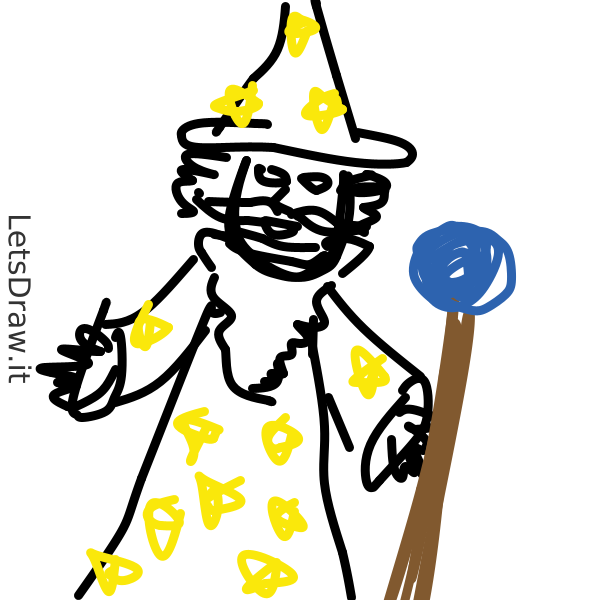 How to draw wizard / yf1sbzhw4.png / LetsDrawIt