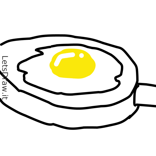 How to draw fried egg / yf7ddb496.png / LetsDrawIt