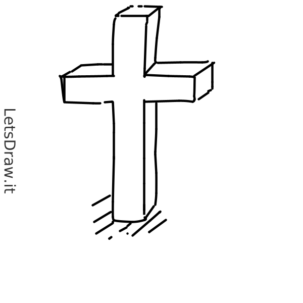 Comment dessiner croix-chrétienne / Apprends à dessiner grâce aux ...