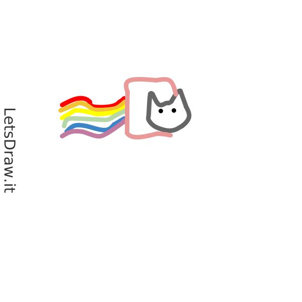 How to draw Nyan Cat / ym8d8s9ap.png / LetsDrawIt