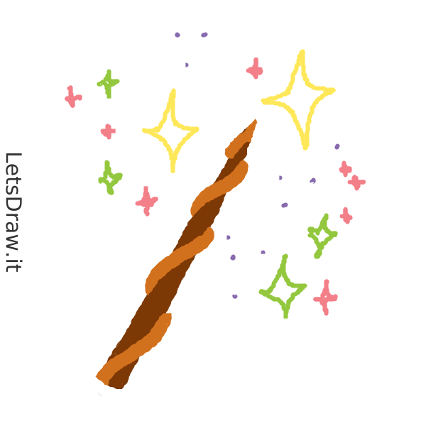 How to draw magic wand / yo15oiqkj.png / LetsDrawIt