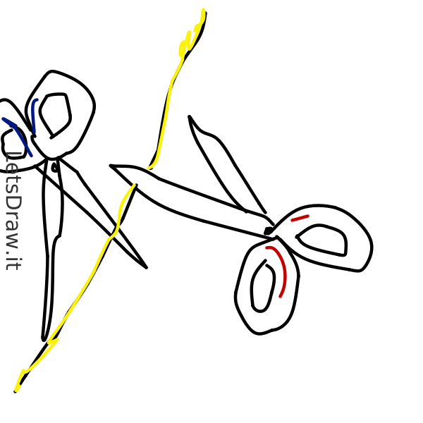 How to draw pair of scissors / ypcfe4iza.png / LetsDrawIt