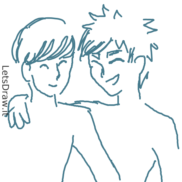 How to draw best friends / yqr8jffz6.png / LetsDrawIt