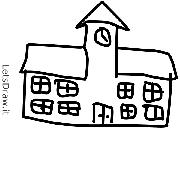 How to draw school / yqzq8tr6.png / LetsDrawIt
