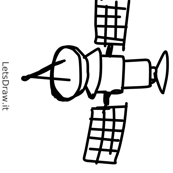 How to draw satellite / LetsDrawIt